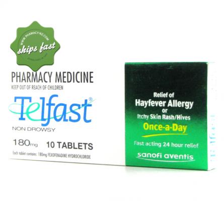 Buy telfast 180mg tablets 10 Ships fast from Pharmacy NZ